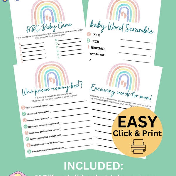 Rainbow Baby Shower - Etsy