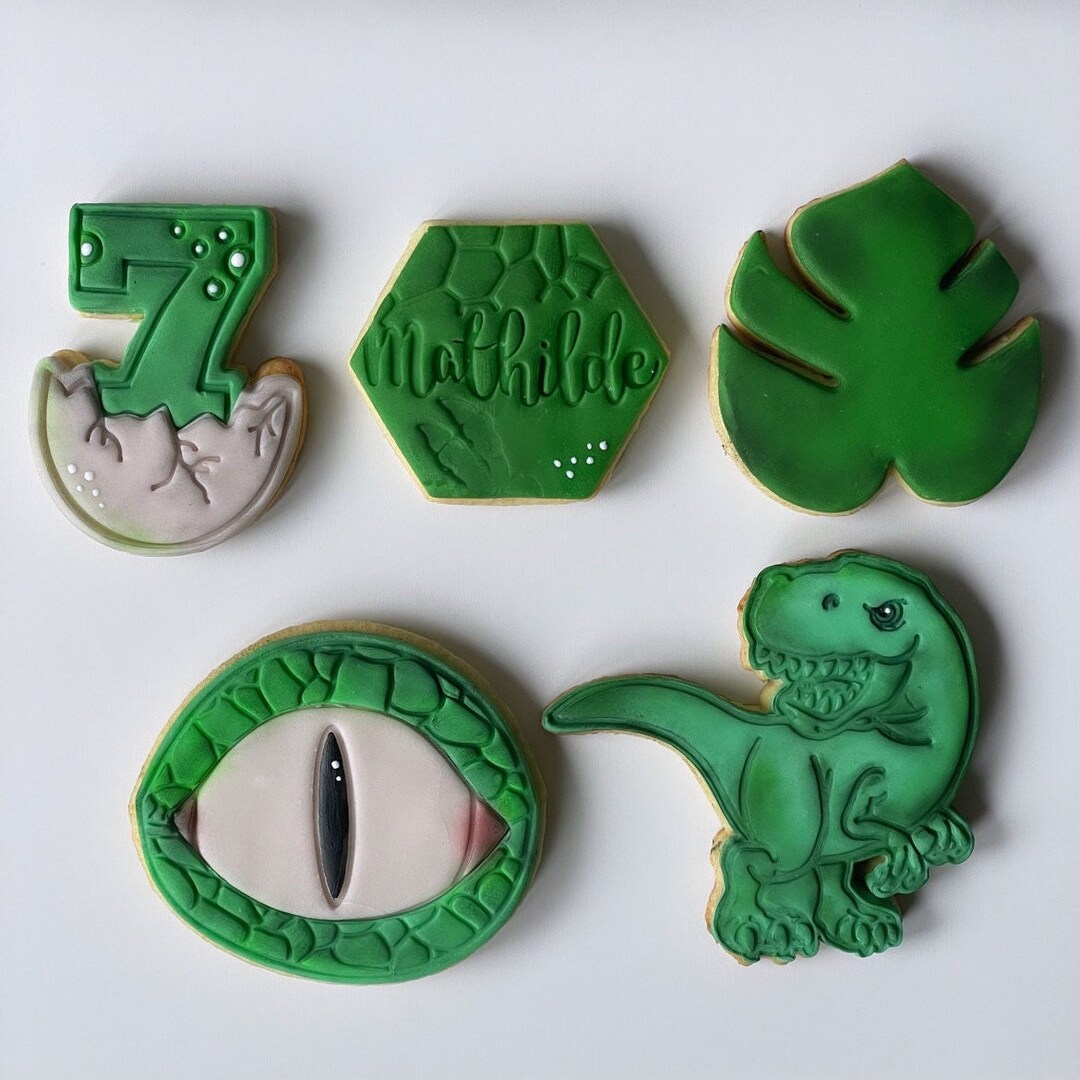 Dinosaur Dino T-rex Birthday Cookies Geburtstag Kekse Gift Candy Bar ...