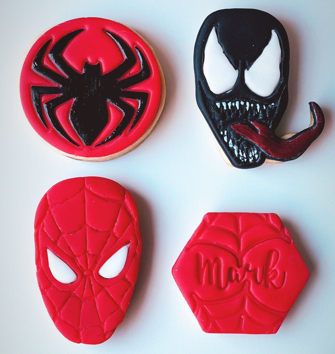 Venom Spider Man Birthday Cookies Marvel Geburtstag Kekse Gift - Etsy