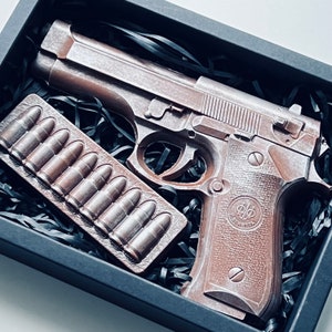 Chocolate Gun With Bullets Birthday Gift for Him Chocolate Present ...