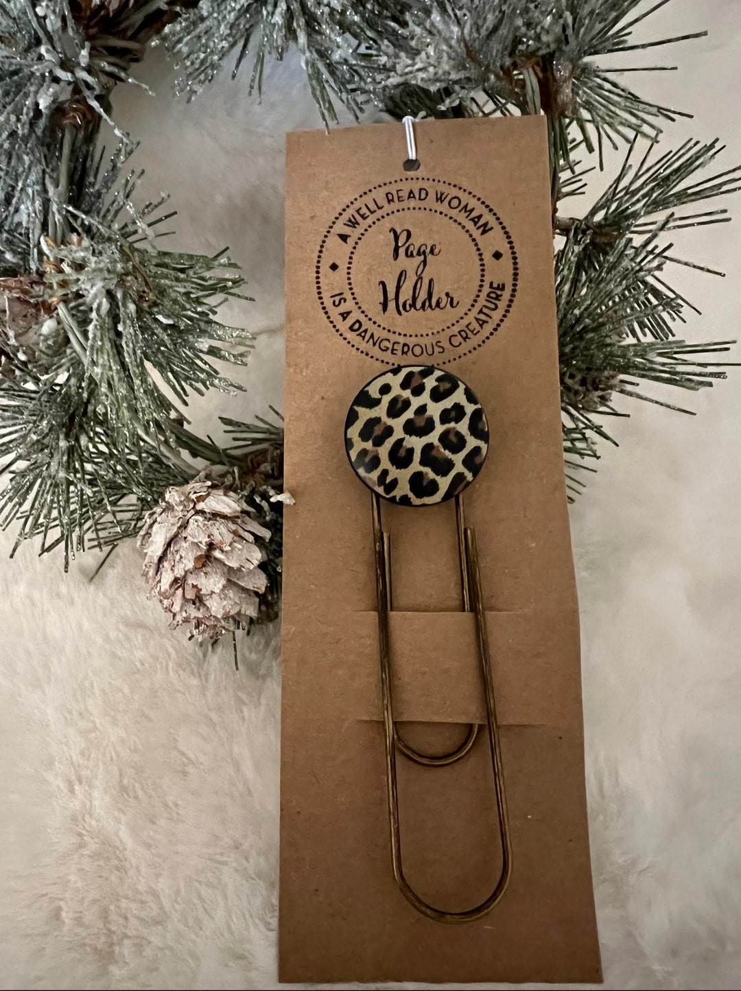 Beautiful Leopard Print Page Holder, Bookmark, Book Club, Leopard Print ...