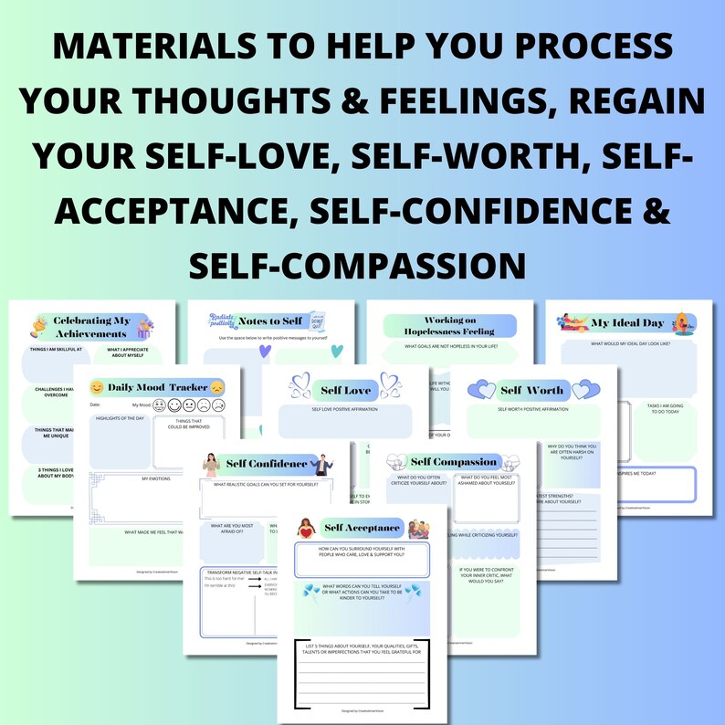 Depression Workbook Depression Journal Depression - Etsy