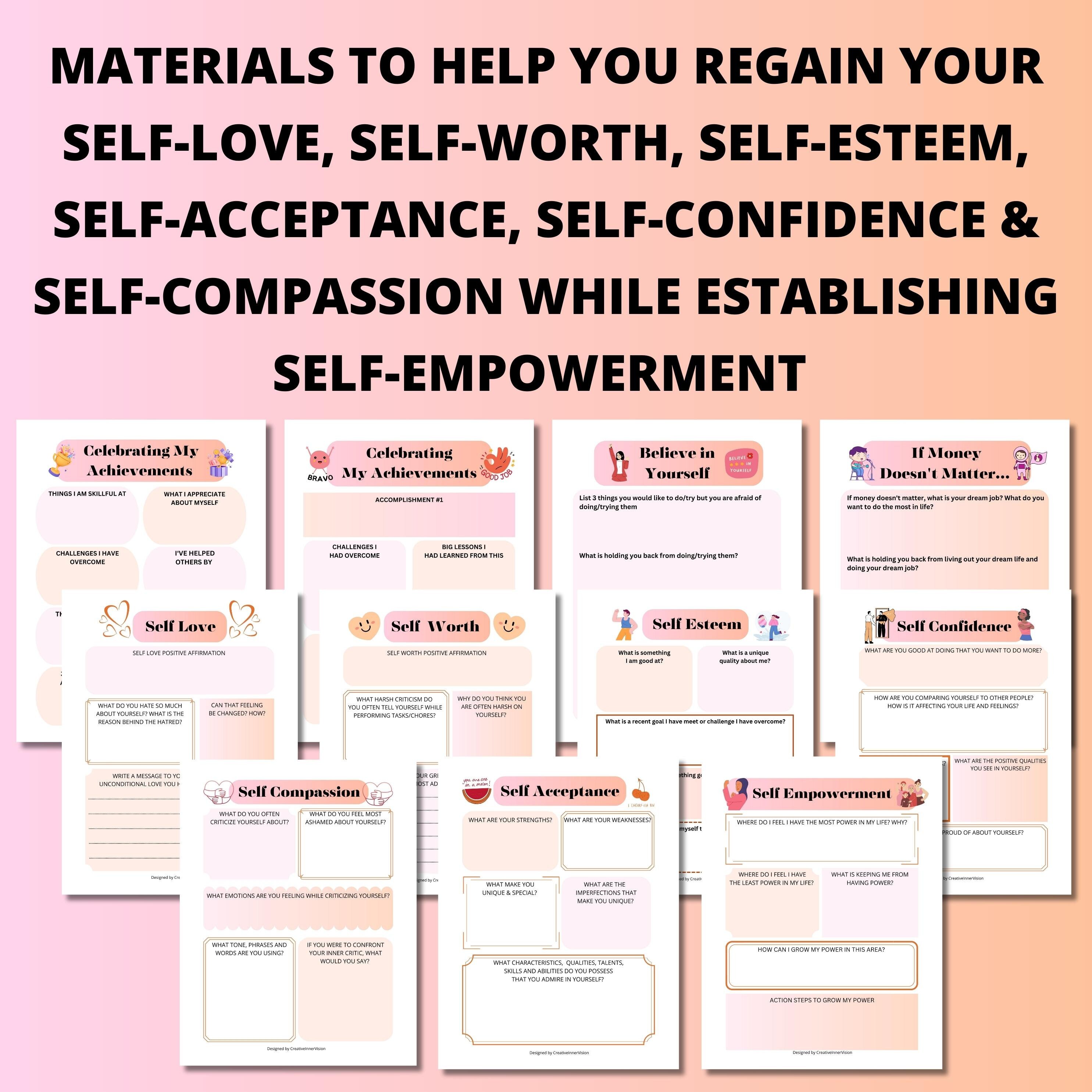 Growth Mindset Bundle Worksheets, Growth Mindset Workbook & Journal ...