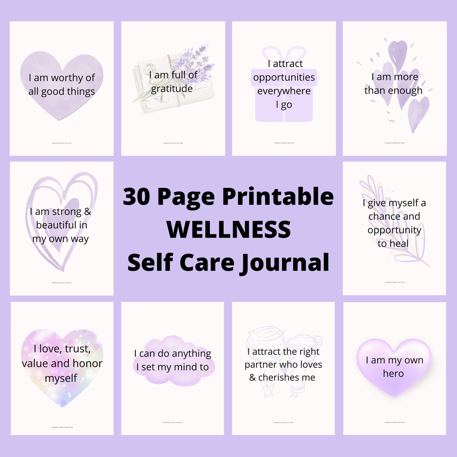 Self Care Journal Printable, Wellness Journal, Self Love Journal, Self ...
