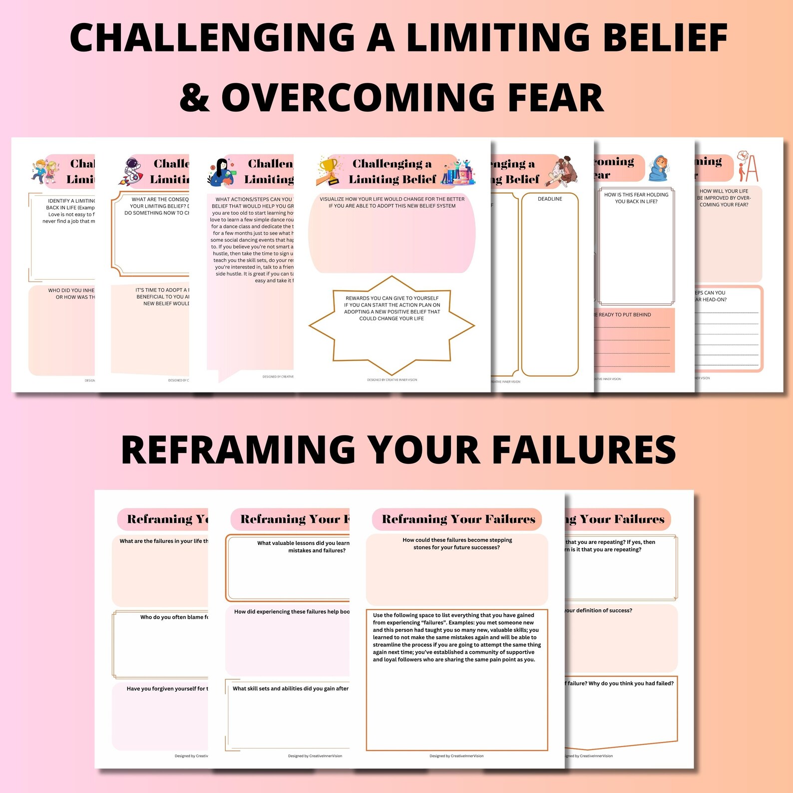 Growth Mindset Bundle Worksheets, Growth Mindset Workbook & Journal ...