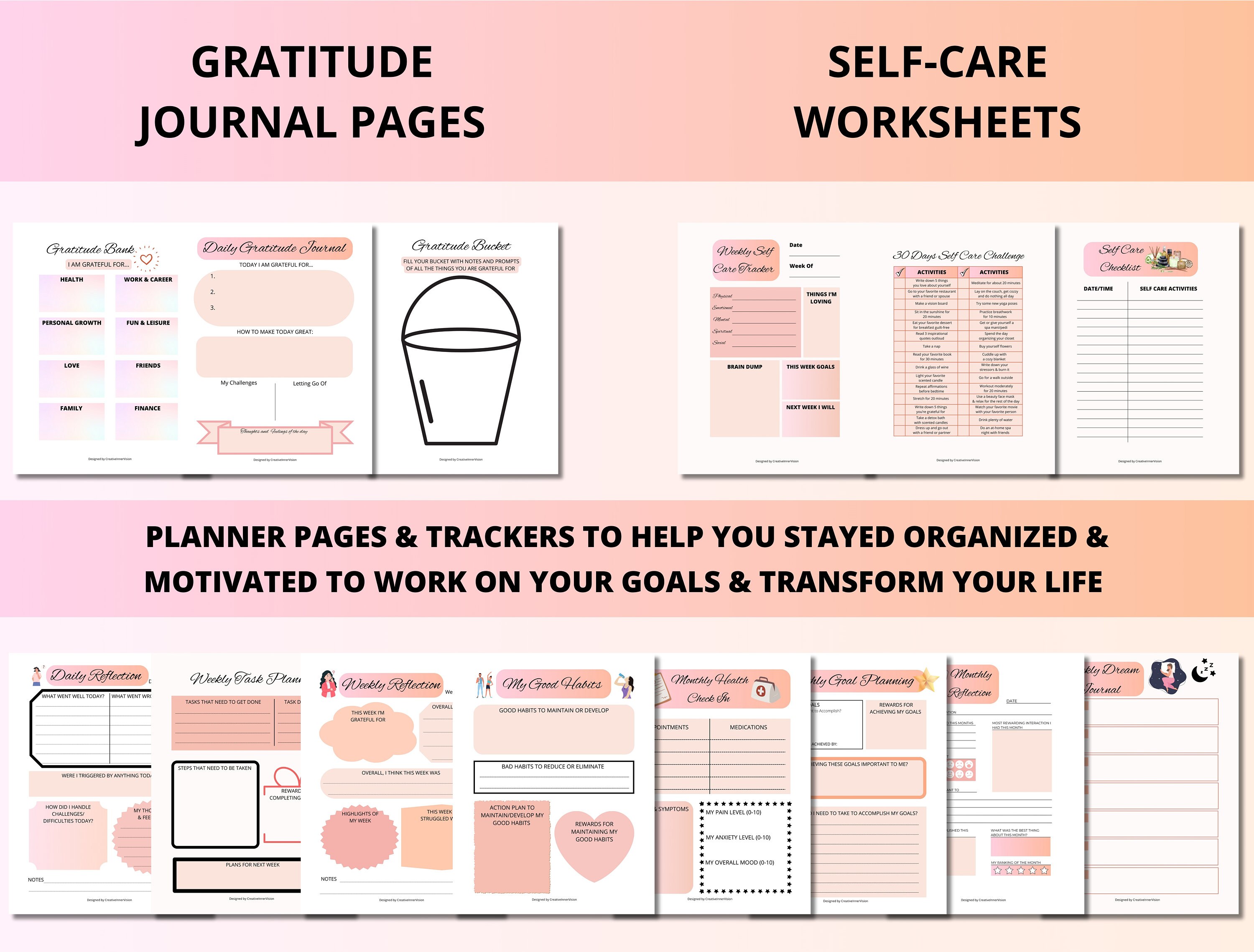 Trauma/ptsd, CPTSD Workbook Journal Printable, CBT Anxiety Workbook ...