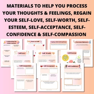 Heal Your Inner Child Workbook Journal BUNDLE, Reparenting Inner Child ...