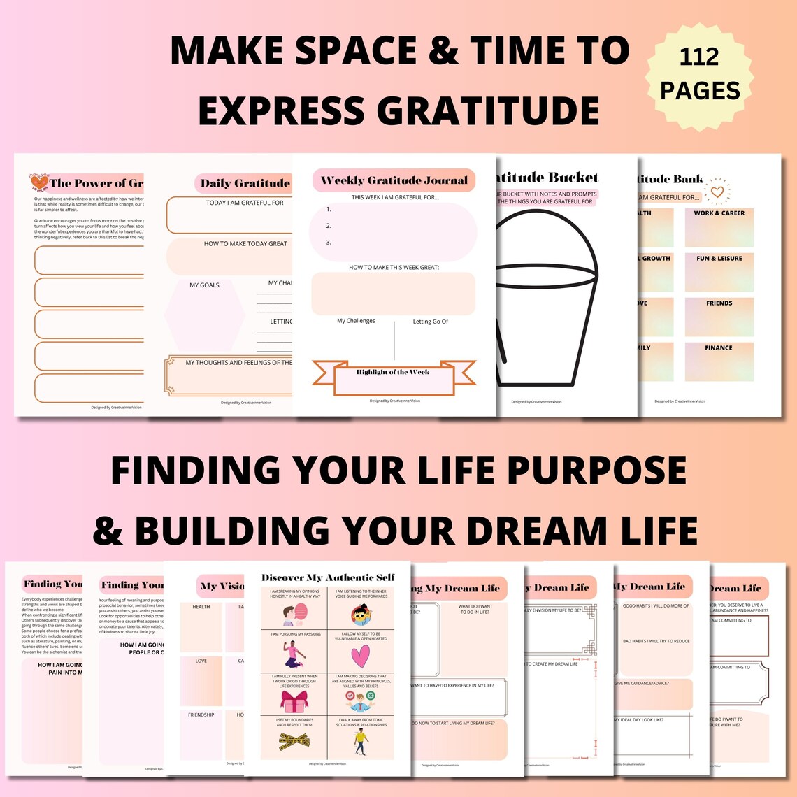 Growth Mindset Bundle Worksheets, Growth Mindset Workbook & Journal ...