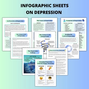 Depression Workbook, Depression Journal, Depression Worksheets, CBT ...