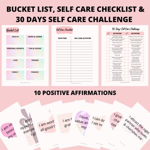 Self Care Journal Printable, Wellness Journal, Self Love Journal, Self ...