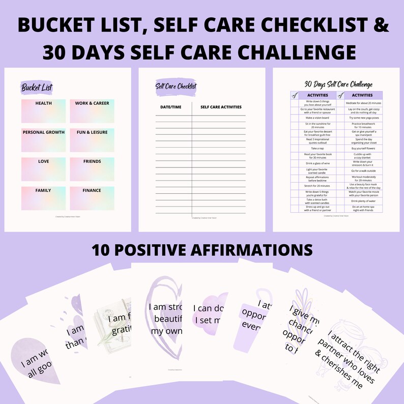 Self Care Journal Printable, Wellness Journal, Self Love Journal, Self ...