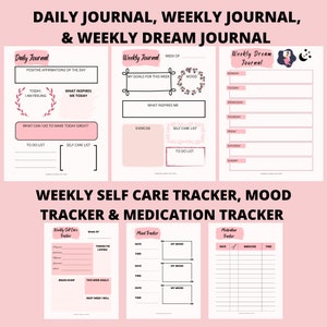 Self Care Journal Printable, Wellness Journal, Self Love Journal, Self ...