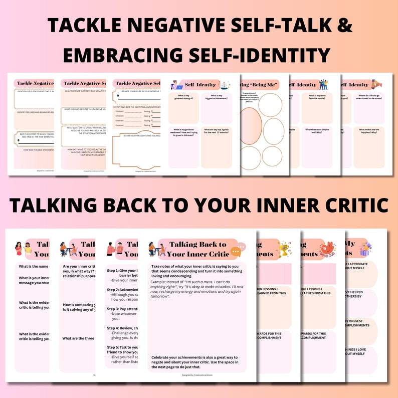 Growth Mindset Bundle Worksheets, Growth Mindset Workbook & Journal ...