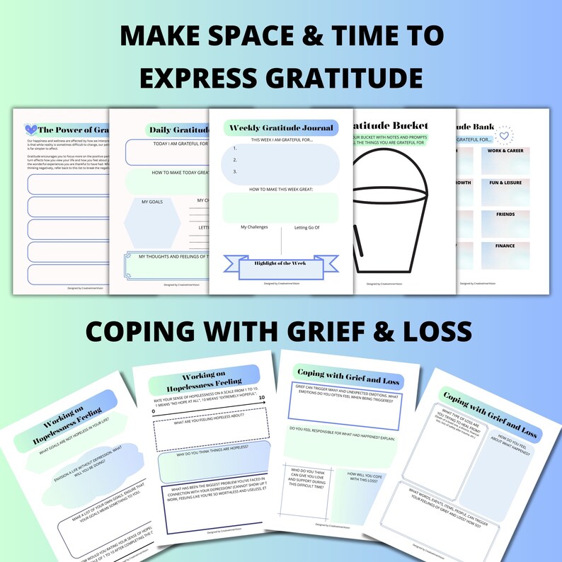 Depression Workbook Depression Journal Depression - Etsy