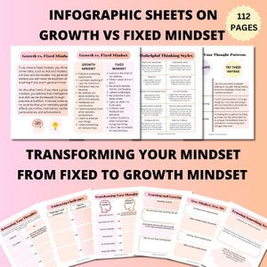 Growth Mindset Bundle Worksheets, Growth Mindset Workbook & Journal ...