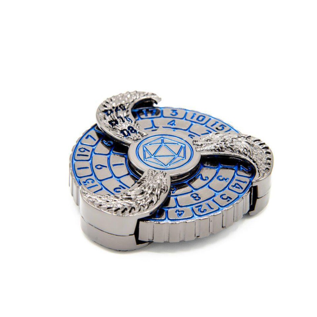 7-in1 Dnd Dice Spinner, Dnd Metal Dragon D20 Compass Dice, Fingertip ...