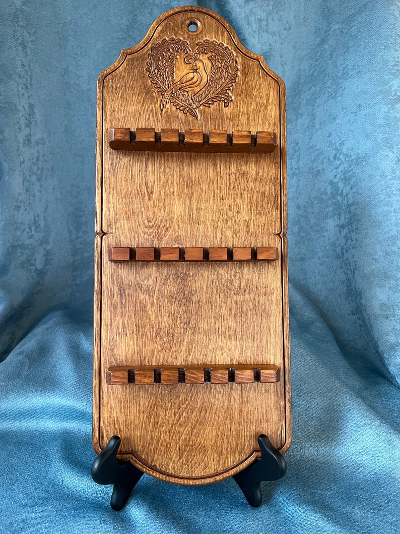 Vintage Pressed Wooden Dove Spoon Rack Holds 18 Collectible Spoons. - Etsy