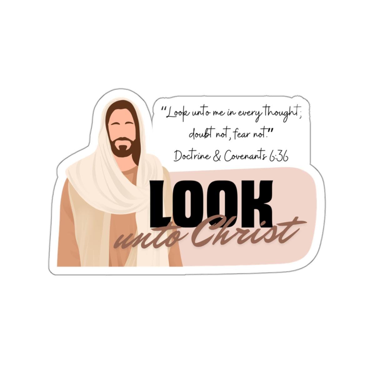 Look Unto Christ 2025 LDS Youth Theme, Religious Stickers ...