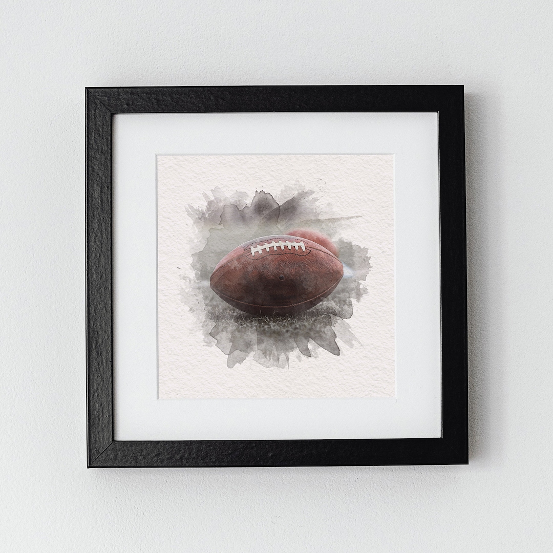 Football | Sports Watercolor Art | Printable - Etsy