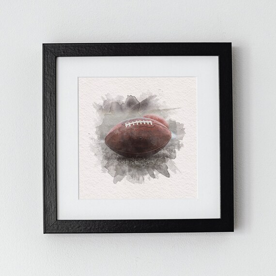 Football Sports Watercolor Art Printable - Etsy