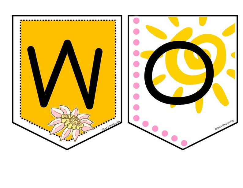 Morning Sunshine Classroom Decor EDITABLE WORD WALL With Banners - Etsy