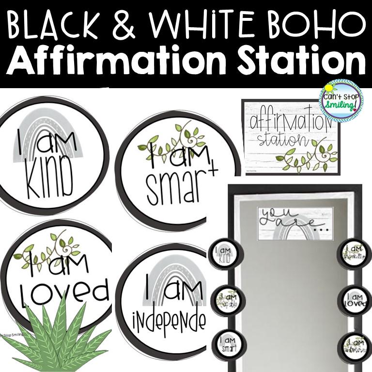 Black and White Classroom Decor BOHO Bundle - Etsy