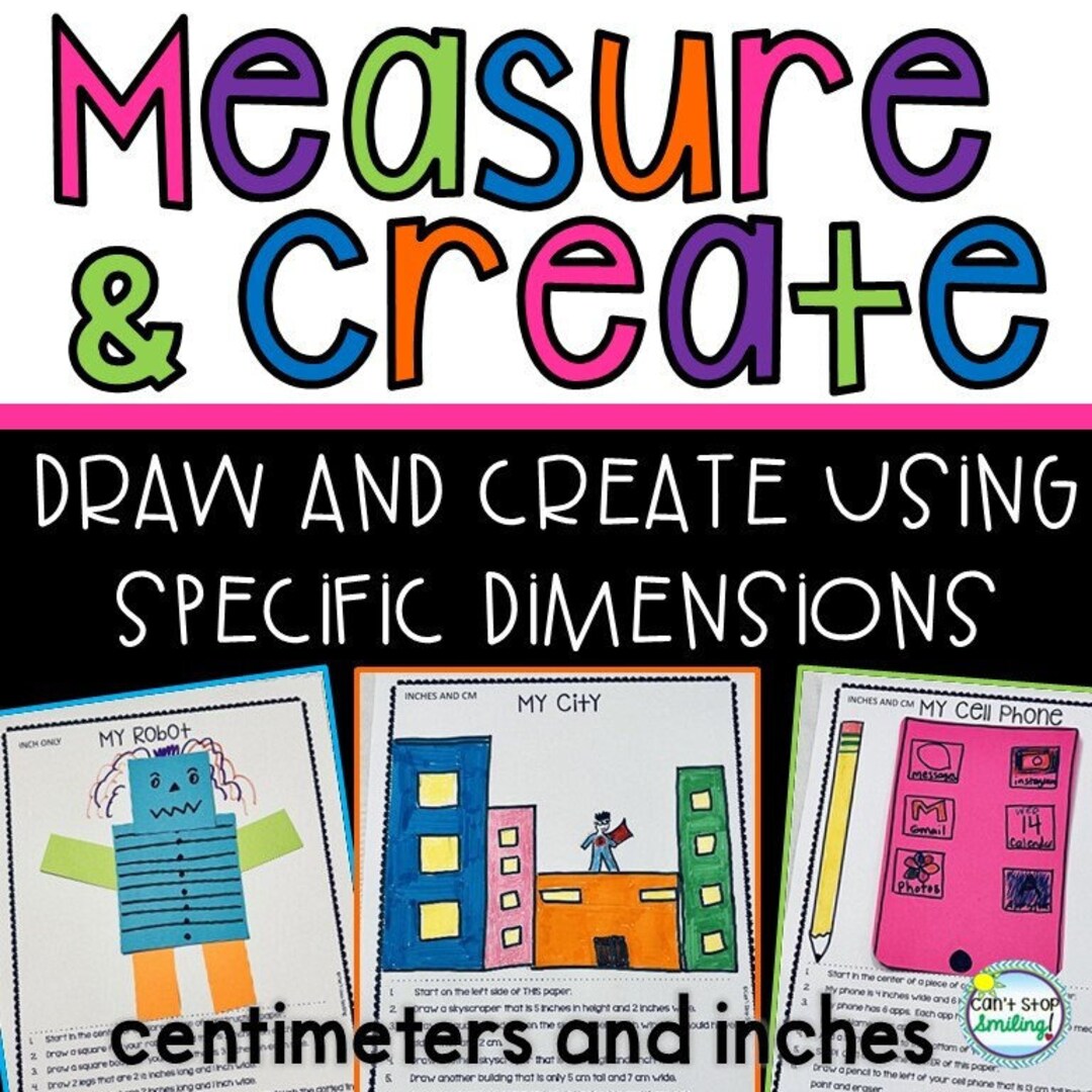 Measurement Activities Using Inches and Centimeters - Etsy