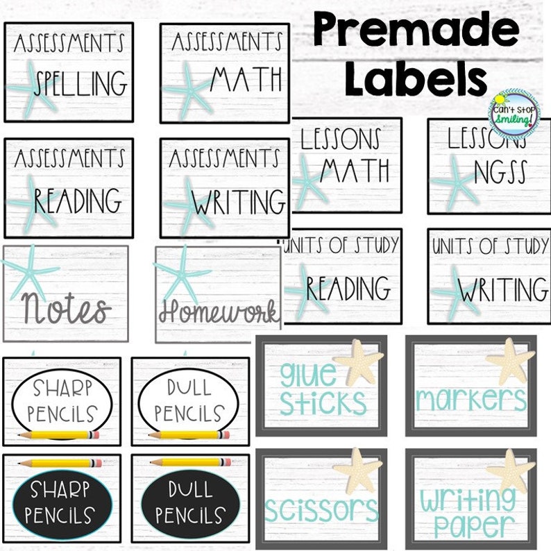 Editable Classroom Labels for Supplies, Student Notebooks and More in ...
