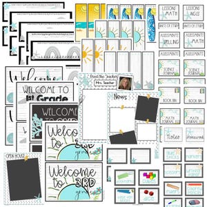 Classroom Decor Bundle in Beach Theme - Etsy