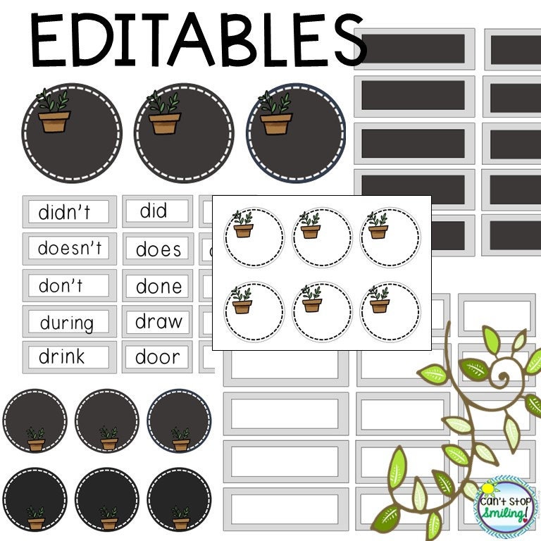 Black and White BOHO WORD Wall Classroom Decor - Etsy