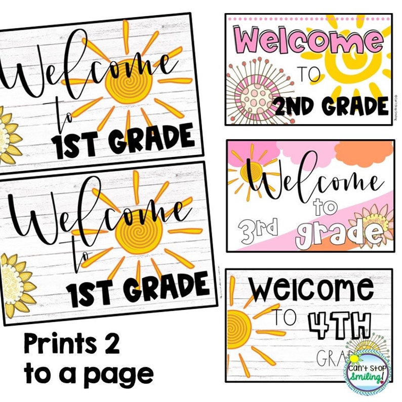 Sunshine Classroom Decor Welcome Back EDITABLE Postcards From Teacher ...