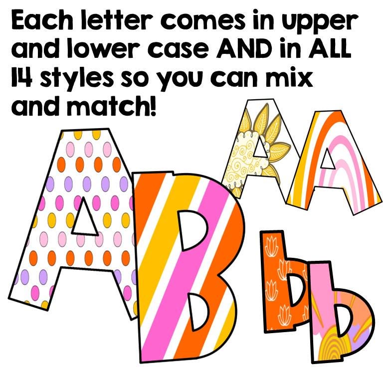 Bulletin Board Letters Sunshine Theme - Etsy