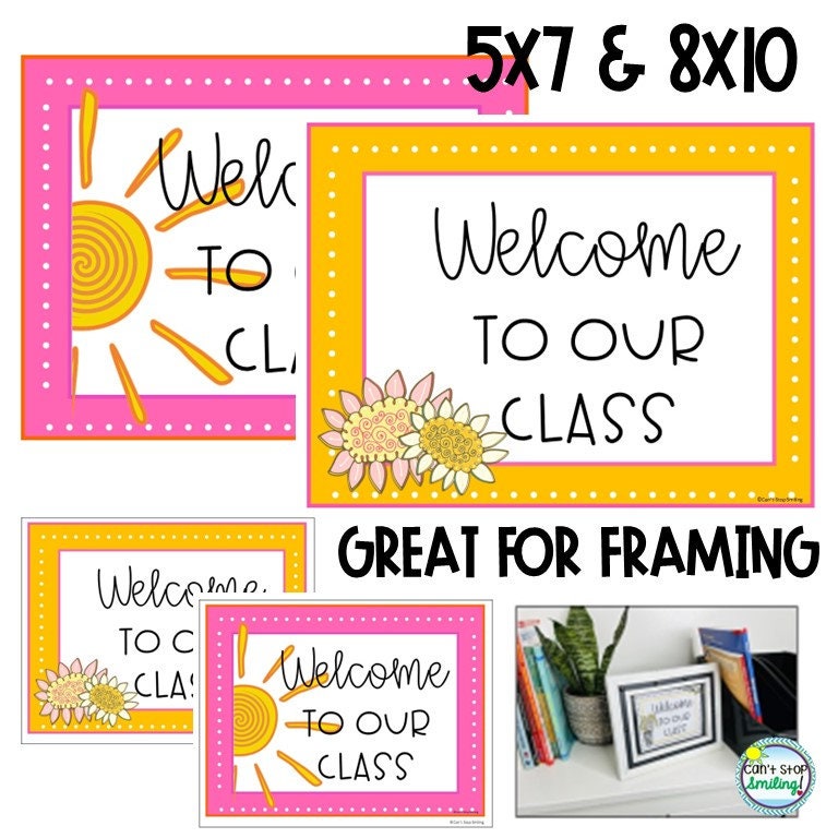 Sunshine Classroom Decor Banners and Signs EDITABLE - Etsy