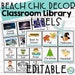 Editable Classroom Library Labels in Beach Theme - Etsy