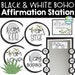 Editable Classroom Affirmation Station Black and White BOHO - Etsy