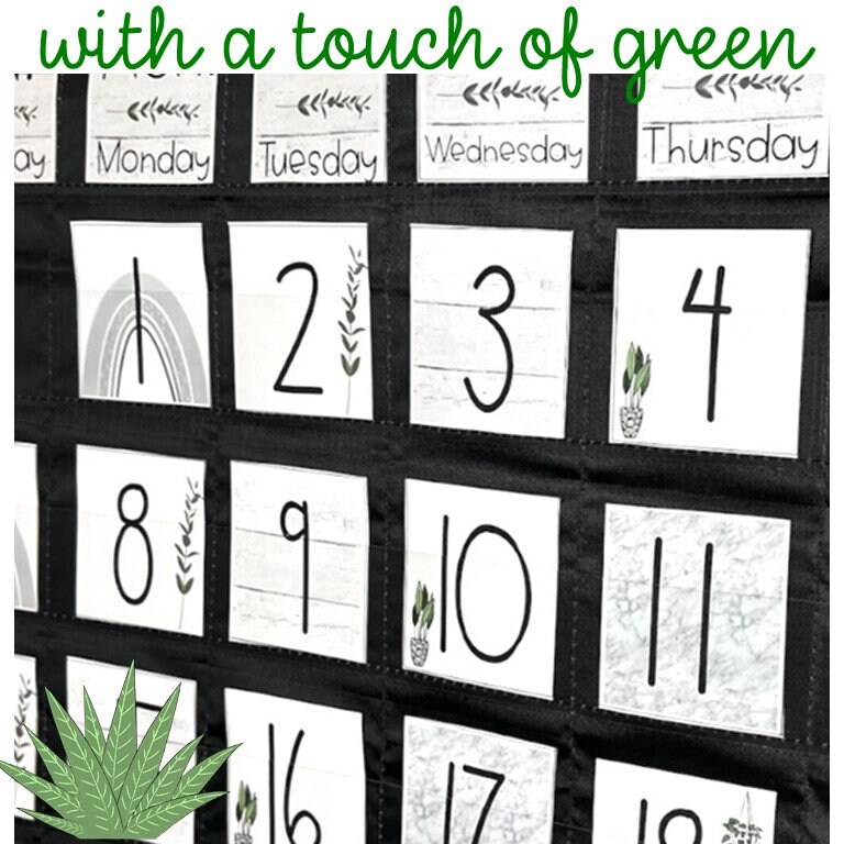 BOHO Black and White Calendar Wall - Etsy