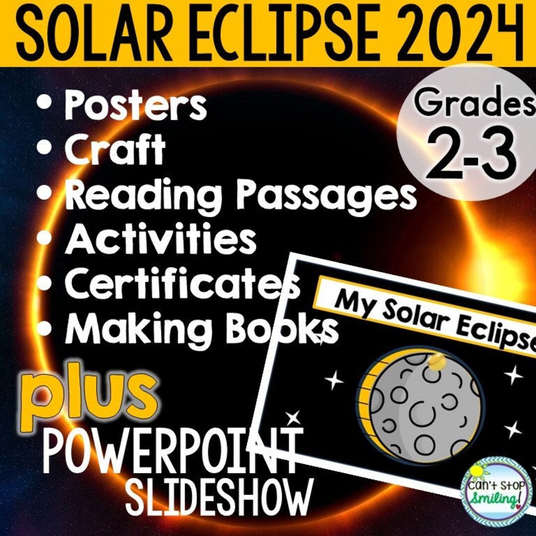 Solar Eclipse 2024 Activities and Lessons Grades 2-3 - Etsy