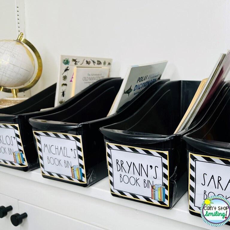 ALL THE LABELS Black and White Boho Classroom Decor Editable - Etsy