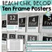 Beach Theme Ten Frame Posters Classroom Decor EDITABLE - Etsy