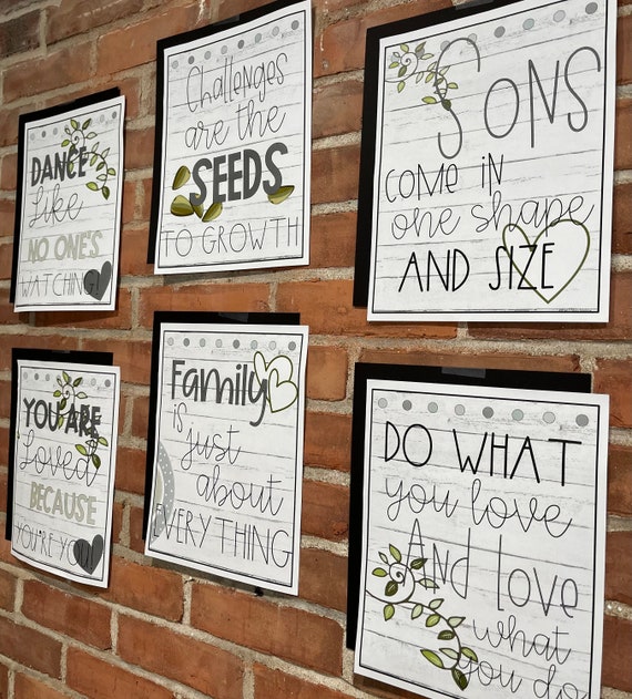 BOHO Inspirational Posters for Your Office or Classroom - Etsy