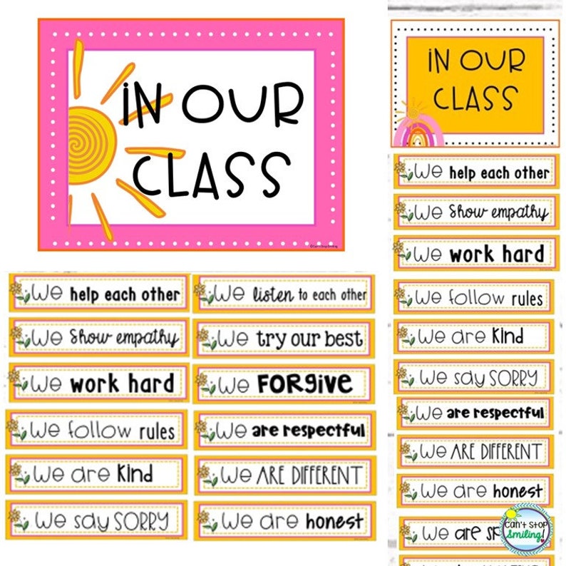 Sunshine Classroom Decor Banners and Signs EDITABLE - Etsy