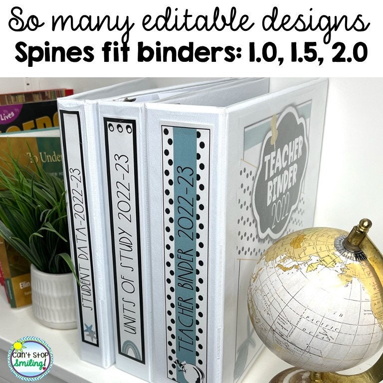 Teacher Binder and Forms Beach Chic Classroom Decor EDITABLE - Etsy