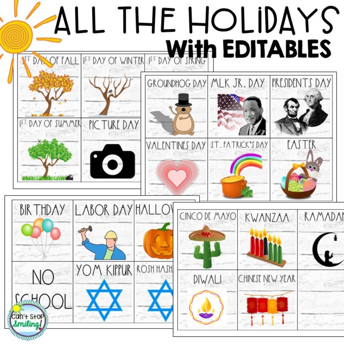 Mornin' Sunshine Decor Classroom Calendar EDITABLE - Etsy