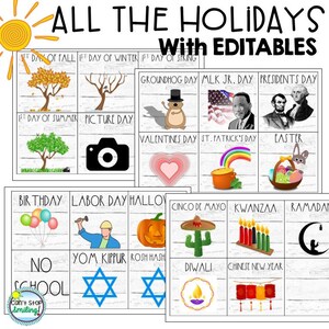 Mornin' Sunshine Decor Classroom Calendar EDITABLE - Etsy