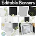 BOHO BLACK and WHITE Decor Classroom Posters Welcome Banners - Etsy