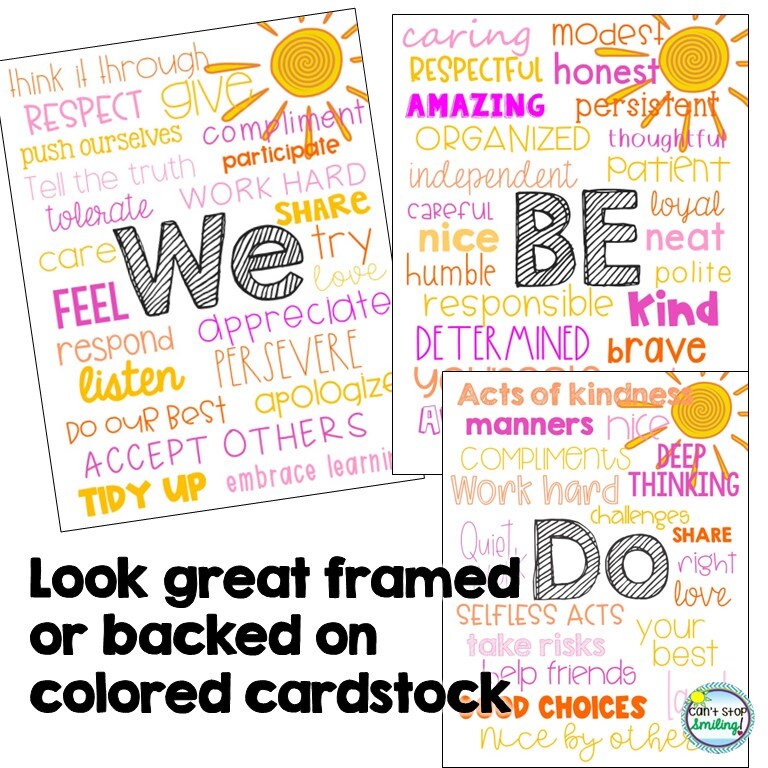 Sunshine Classroom Decor Motivational Posters EDITABLE - Etsy