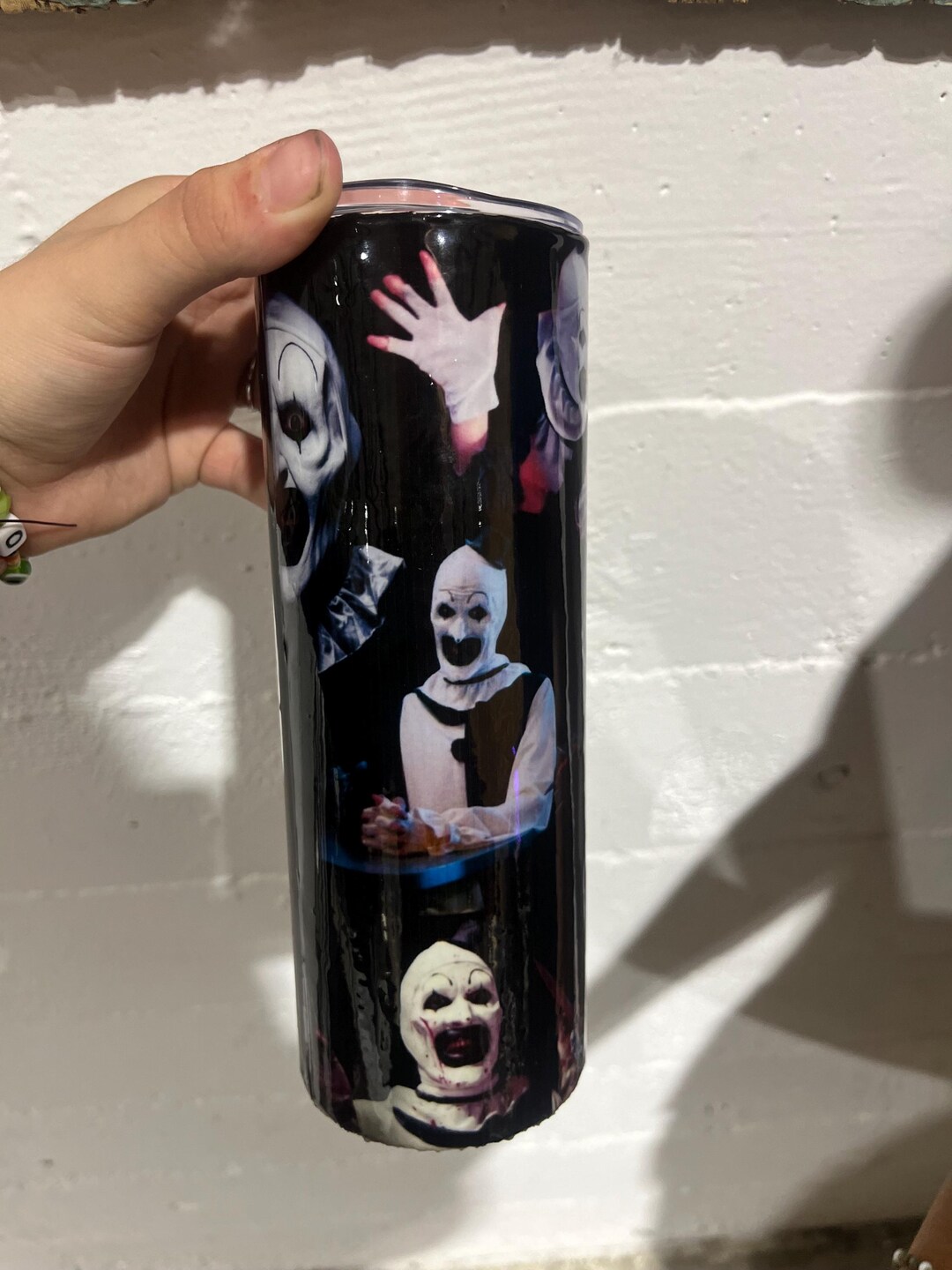 Art the Clown 20oz Tumbler – Terrifier Horror Cup – Black Background ...