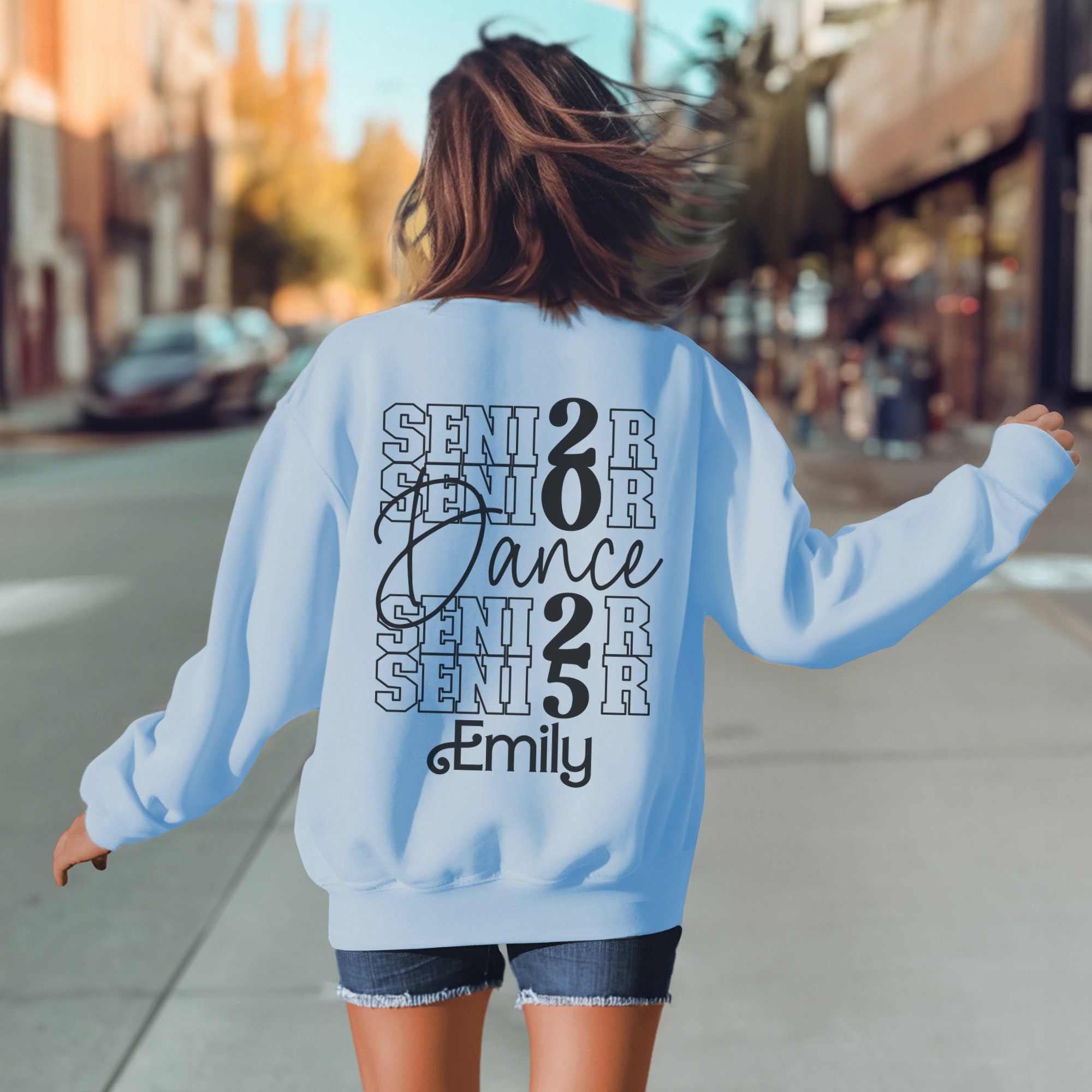 Senior Dance 2025 Personalized Sweatshirt BACK Print, Class of 2025 ...
