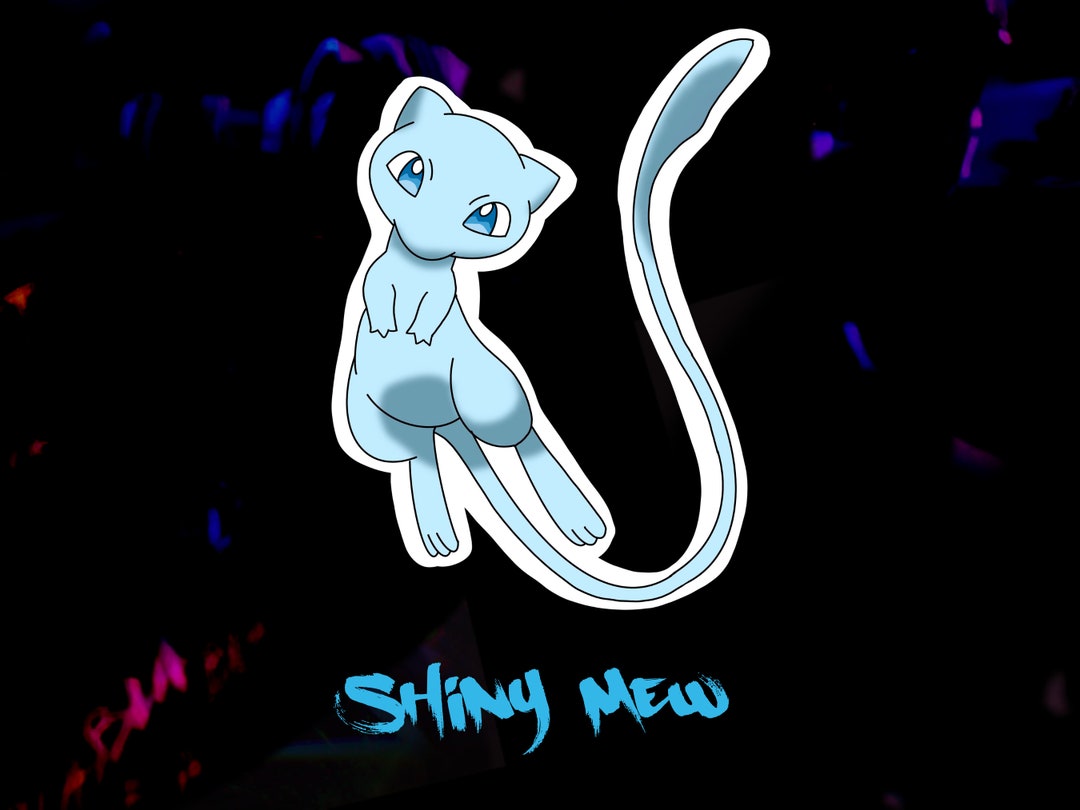 Shiny Mew Sticker - Etsy