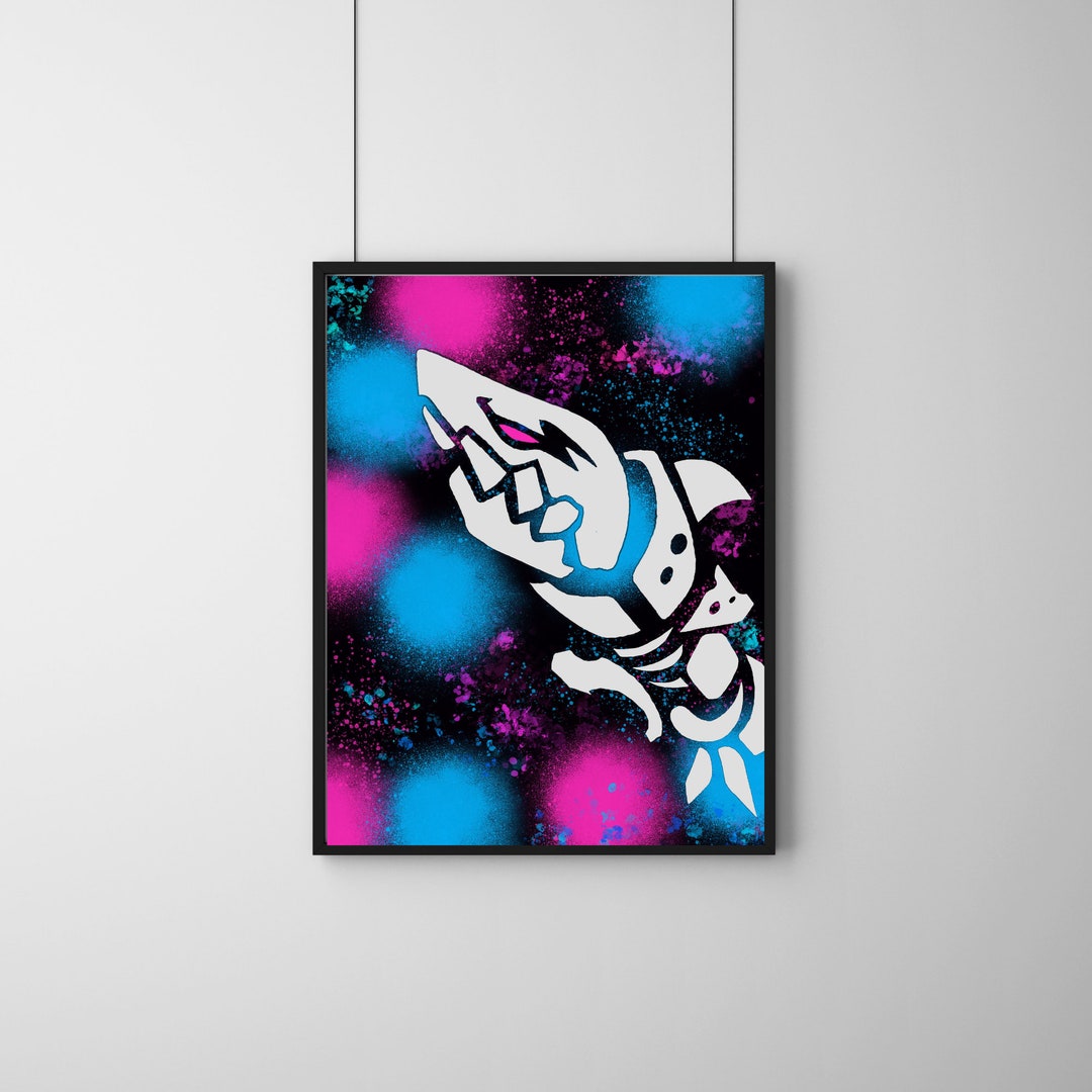 Fishbones Jinx League of Legends Digital Art Gamer Gift - Etsy